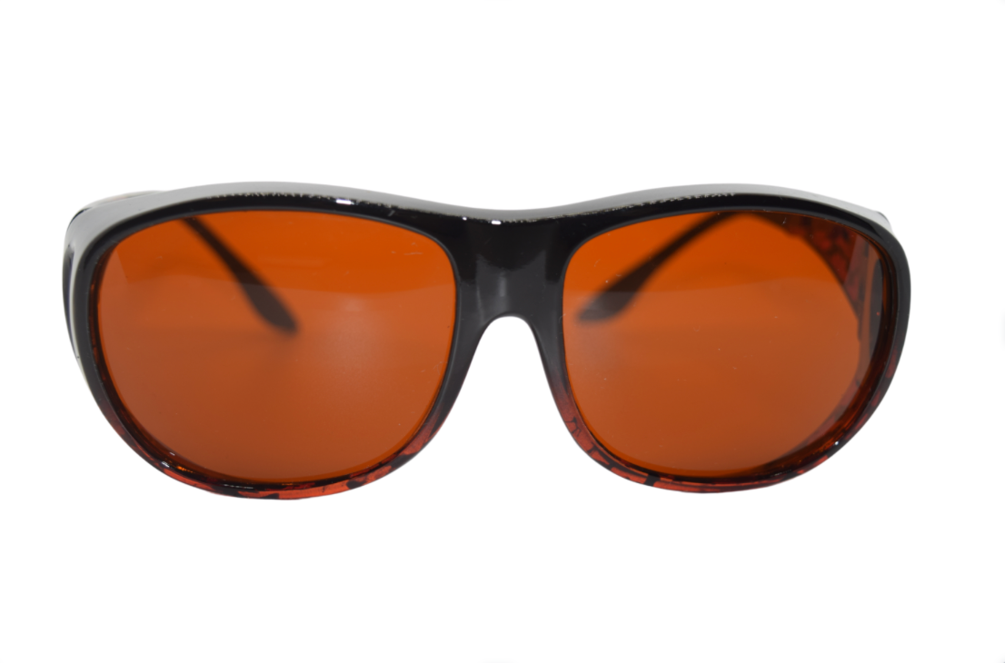 Solar Shield Glasses, Amber, Large – Miami Lighthouse for the Blind Low ...